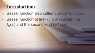 Applications of Bessel's Function. | PPTX