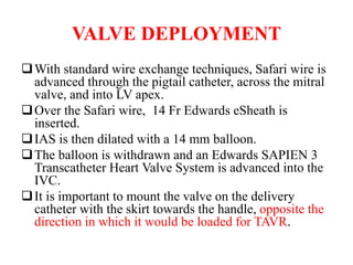 STEP BY STEP VALVE IN VALVE TMVR | PPTX