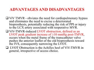 STEP BY STEP VALVE IN VALVE TMVR | PPTX