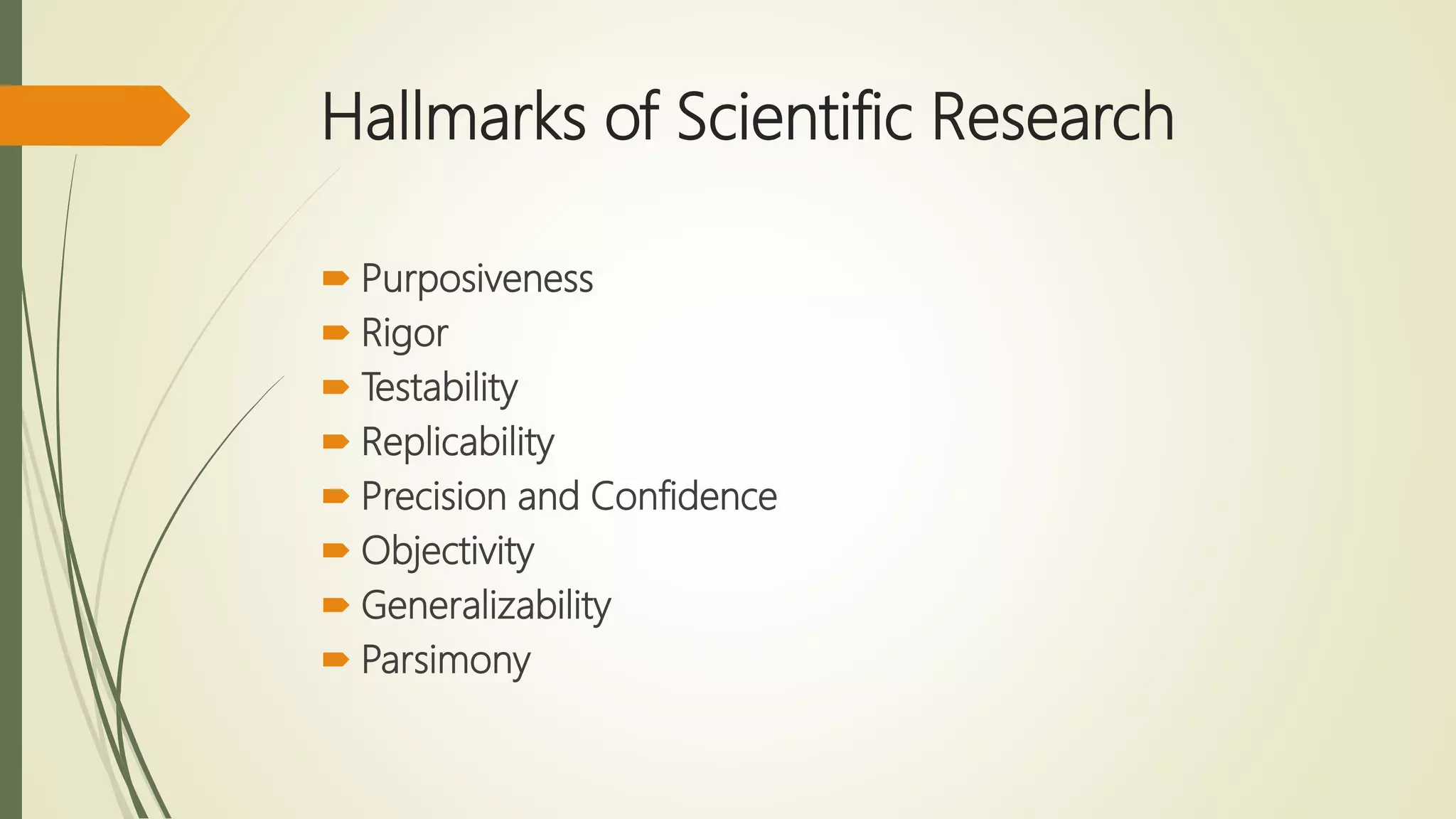 Hallmarks of Scientific Research | PPTX
