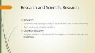 Hallmarks of Scientific Research | PPTX