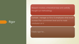 Hallmarks of Scientific Research | PPTX