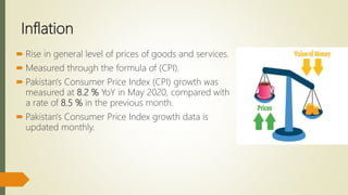 GDP, Inflation and unemployment for assessing Economic Health. | PPTX