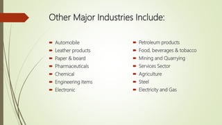 Manufacturing and Small Scale Industries of Pakistan | PPTX