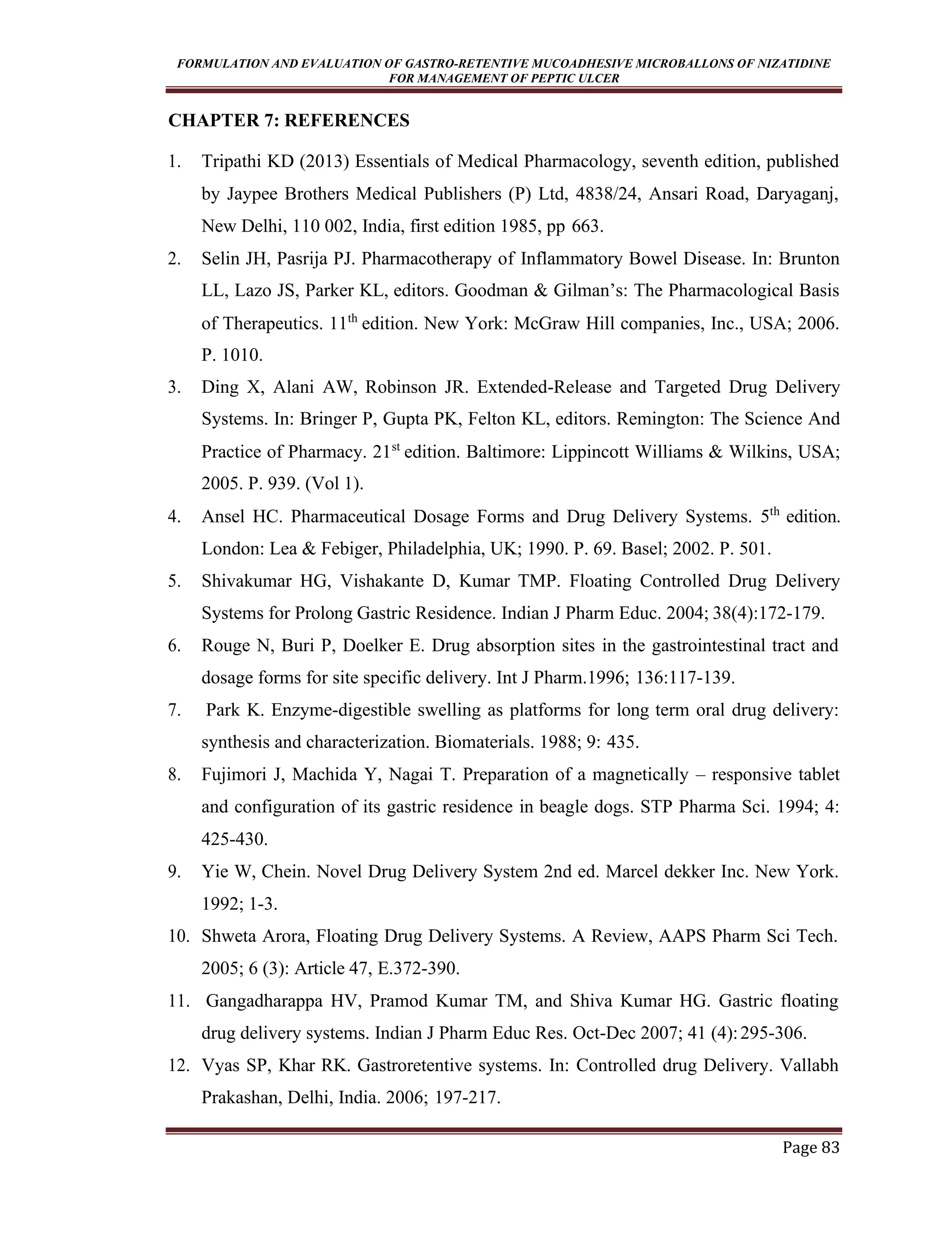 M.pharm thesis | PDF