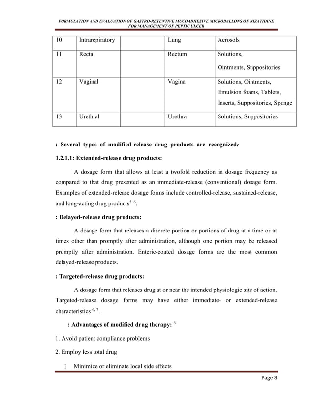 M.pharm thesis | PDF | Digestive Disorders | Diseases and Conditions