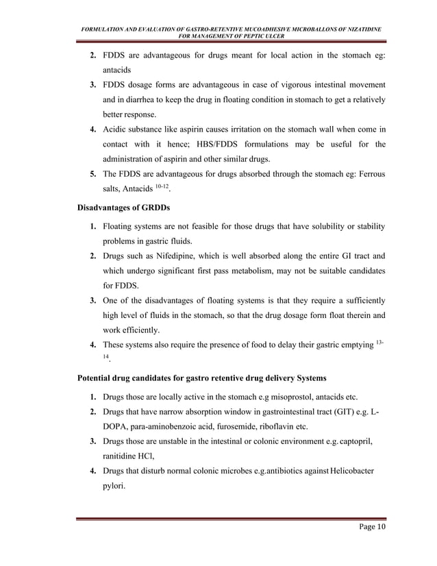 M.pharm thesis | PDF | Digestive Disorders | Diseases and Conditions