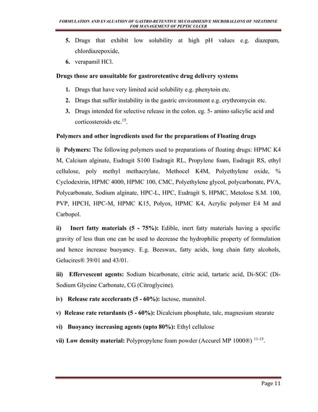 M.pharm thesis | PDF | Digestive Disorders | Diseases and Conditions