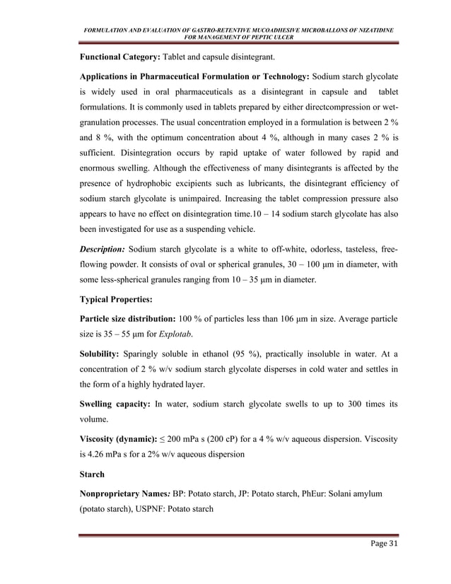 M.pharm thesis | PDF | Digestive Disorders | Diseases and Conditions
