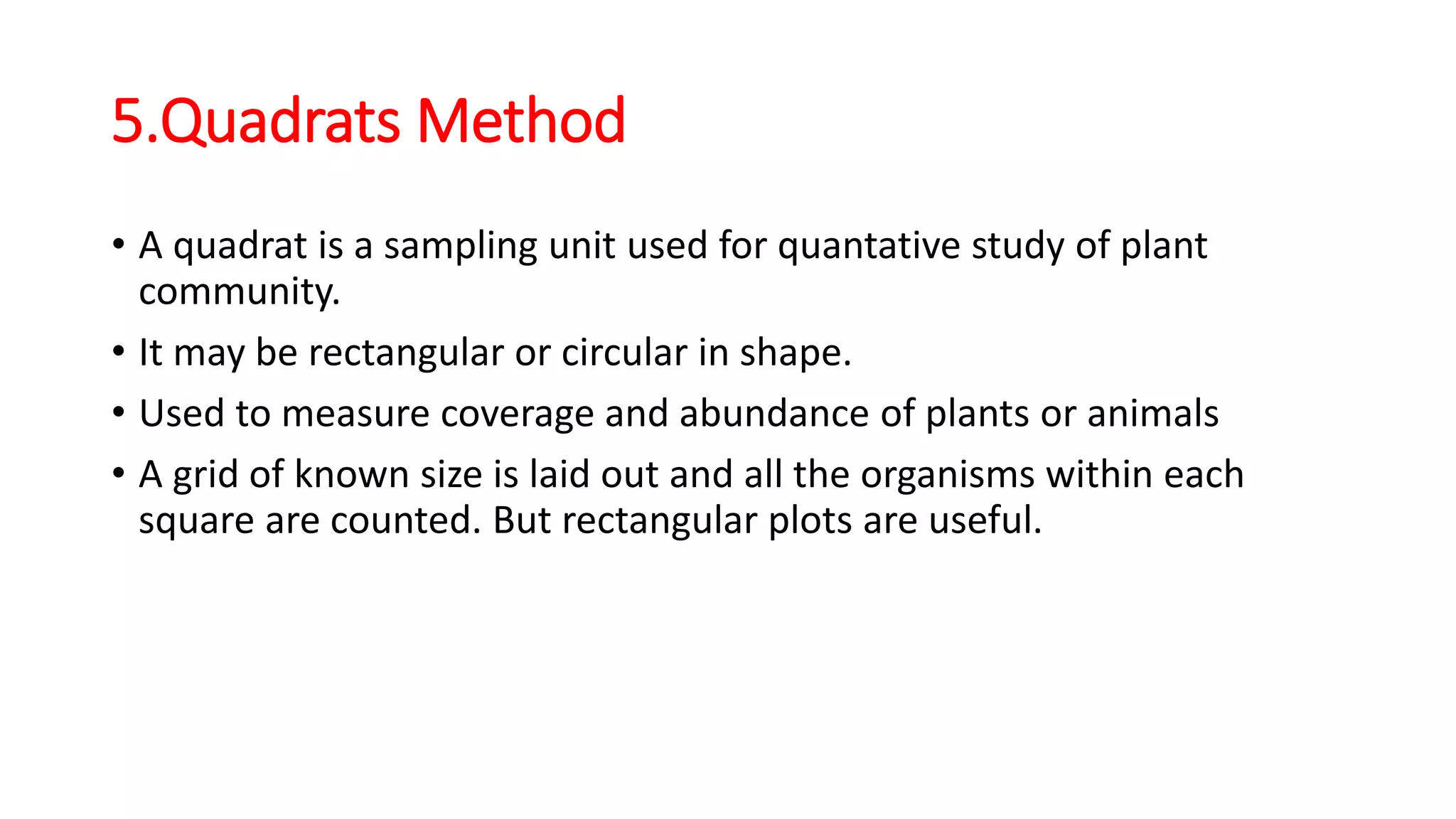 Ecological sampling | PPTX