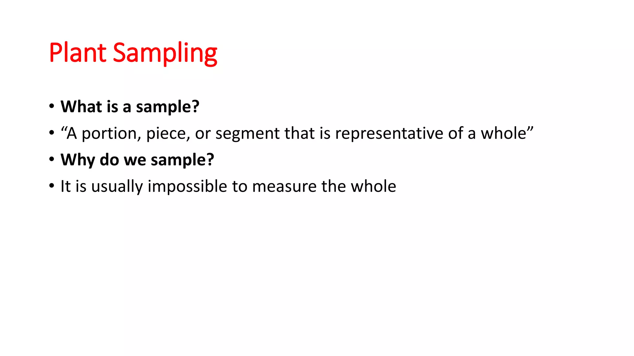 Ecological sampling | PPTX