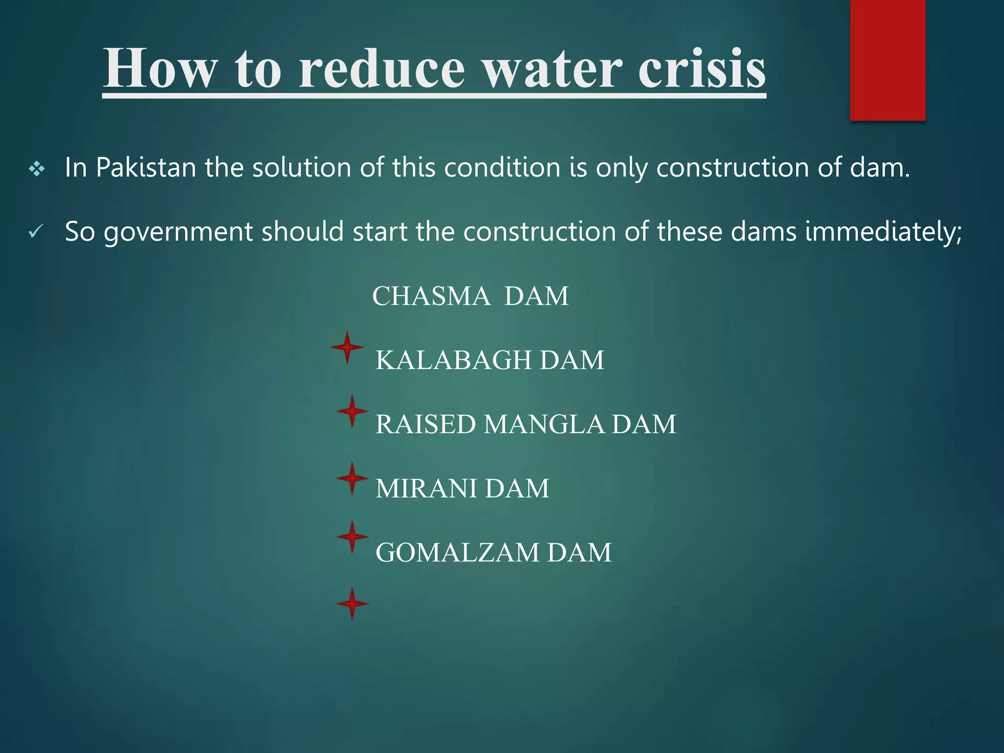 sources of water in pakistan. | PPTX