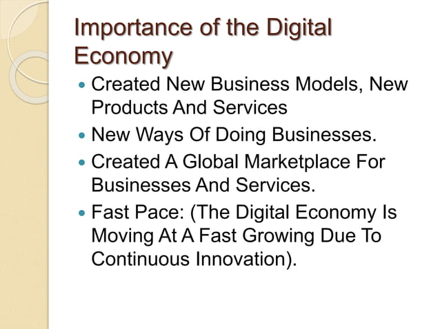 digital economy | PPT | Internet | Computing