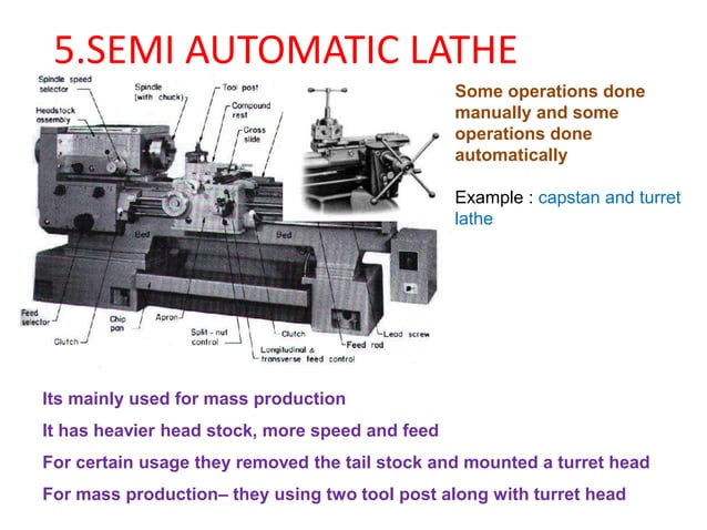 M.P- II-UNIT II CENTRE LATHE AND SPECIAL PURPOSE LATHES..ppt