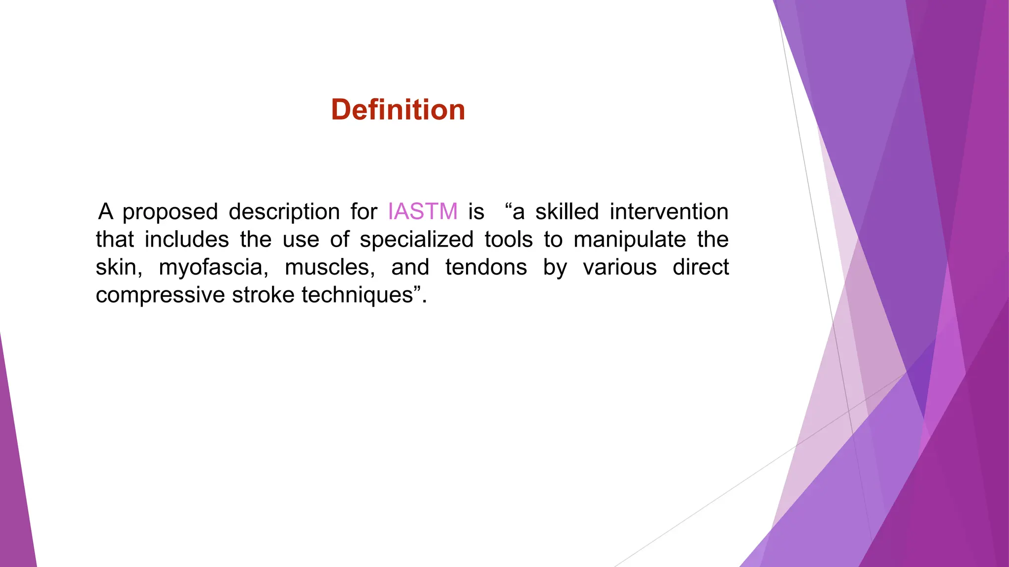 Instrument assisted soft tissue mobilization | PPT