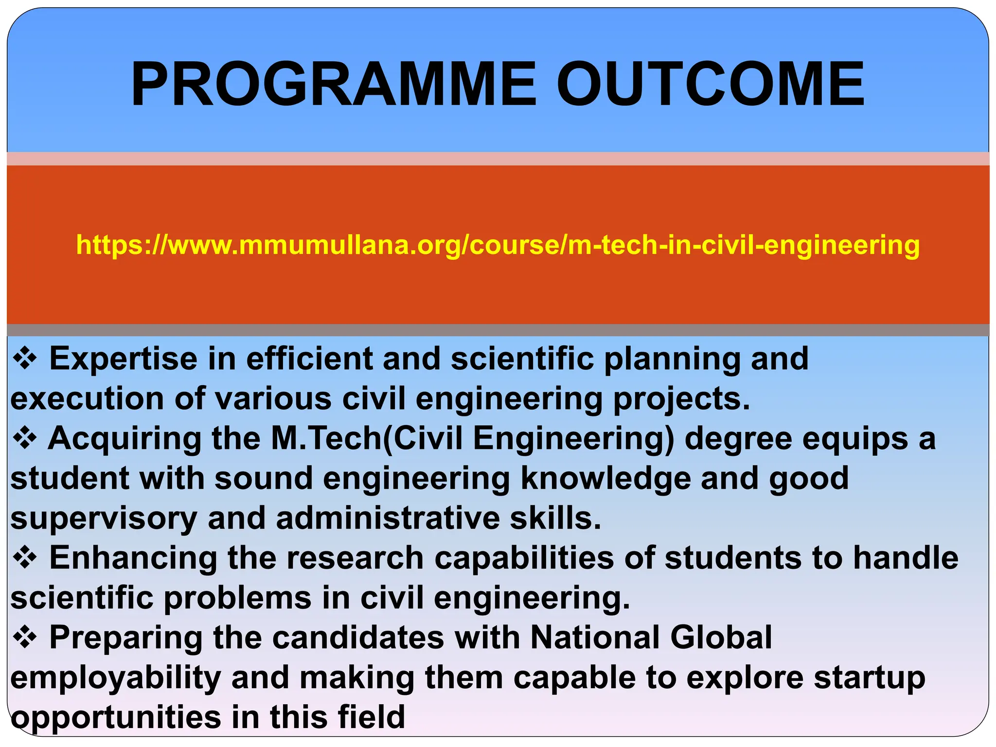 M.TECH CIVIL ENGINEERING | PPTX