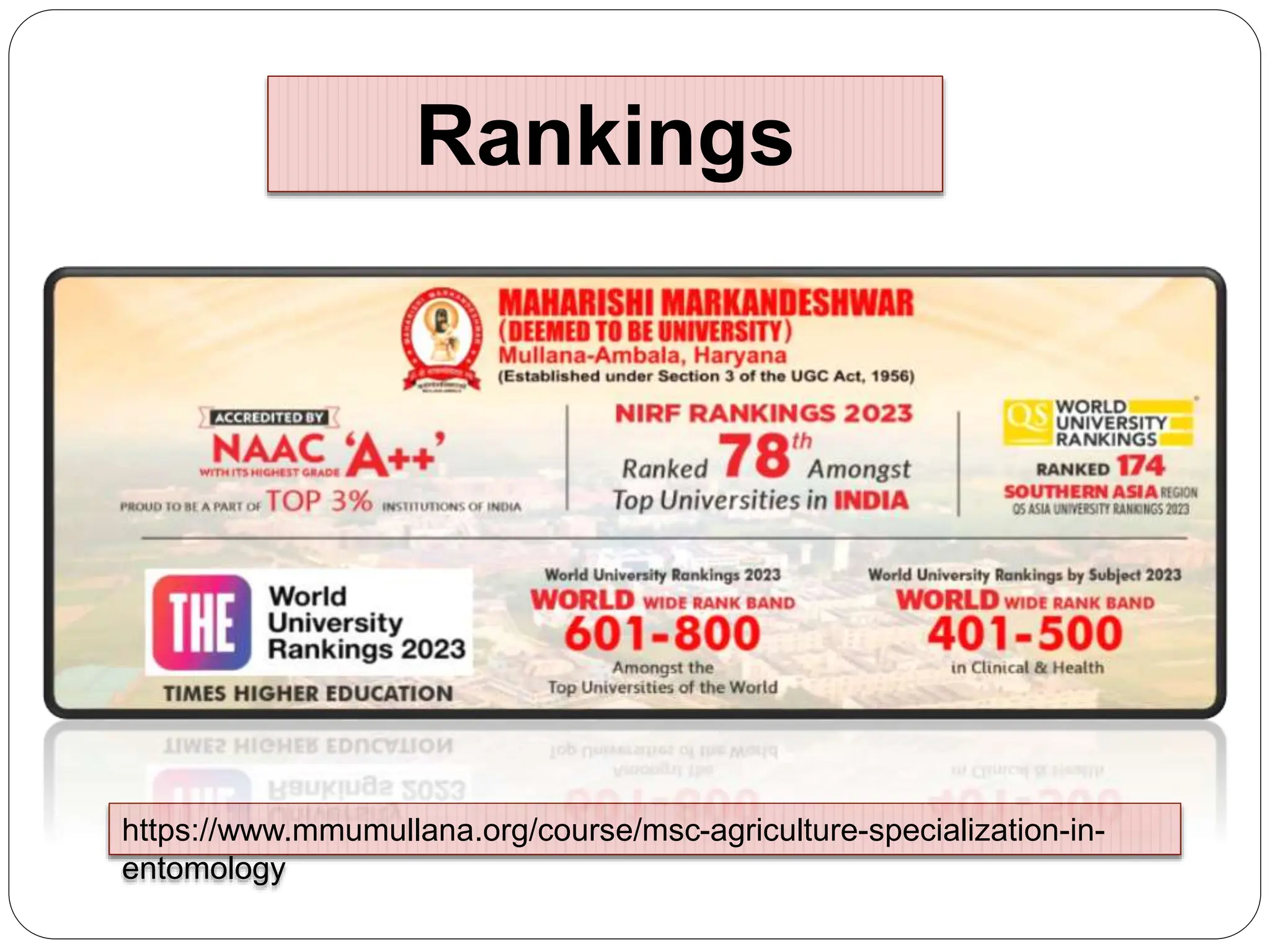 M.Sc. Agriculture (Specialization In Entomology) | PPTX