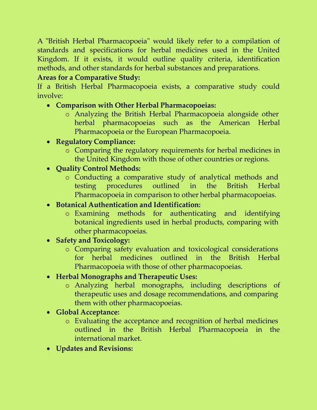 Monographs of Herbals. | PPTX