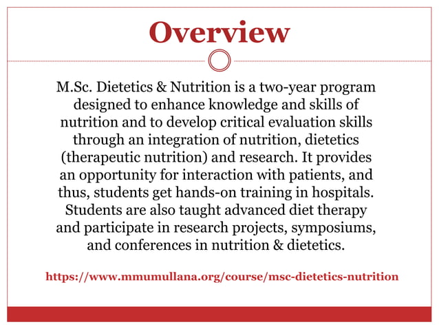 M.Sc. (Dietetics & Nutrition) Course.pptx
