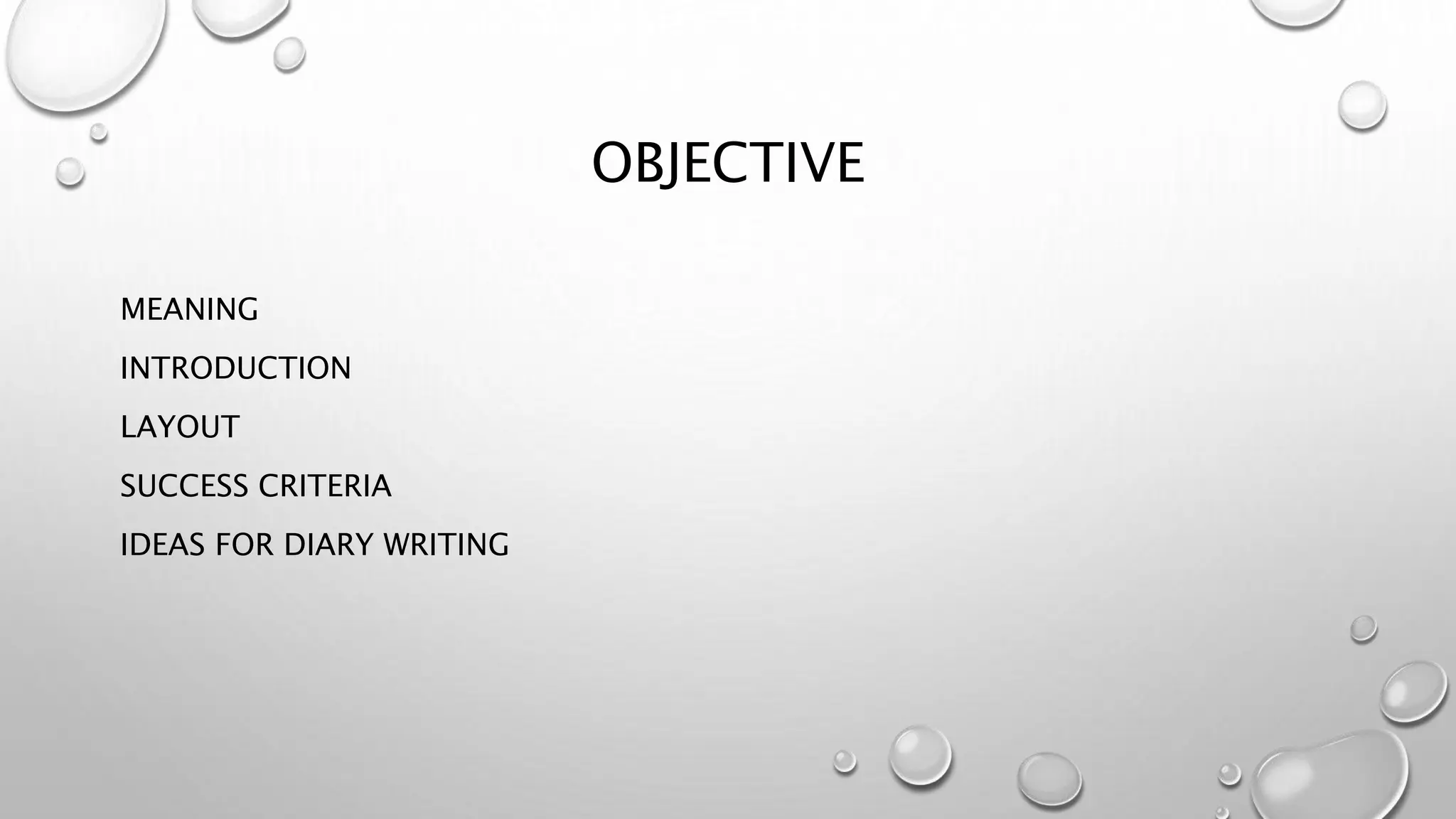 How to write a diary writing And what is the layout | PPTX