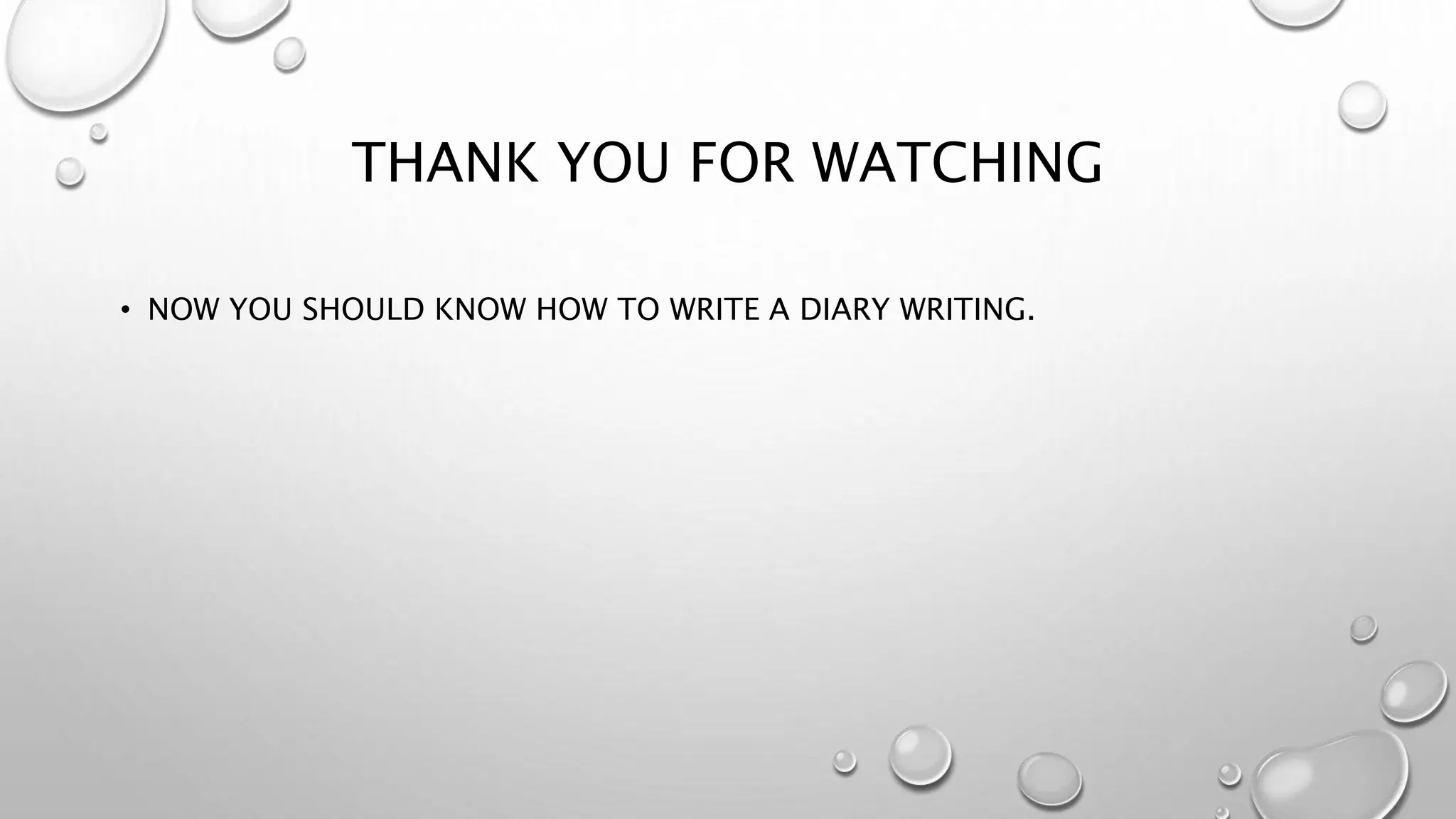 How to write a diary writing And what is the layout | PPTX