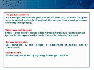 cell disruption technologies for bioprocess | PPT