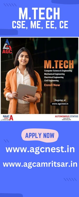 M. Tech College in Punjab | Amritsar Group of Colleges | PDF