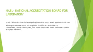 National Accreditation Board For Laboratory , International ...