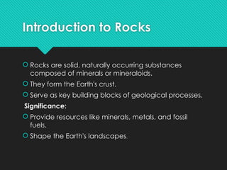 M. Khurram Rasheed , Rocks_Overview_Presentation.pptx
