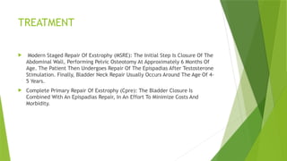 Presentation of hypospadias and epispadias | PPTX