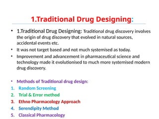 M.Pharm Rational Drug Design Methods .pptx