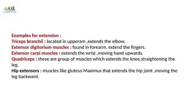 ANGULAR MOVEMENTS(FLEXORS AND EXTENSORS) | PPT