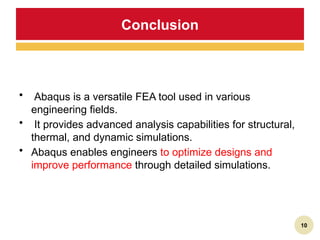 What is Abaqus? A critical Review for Beginners. | PPTX