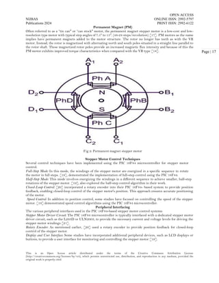 Stepper Motor Controlled by PIC 16F84 Microcontroller (www.kiu.ac.ug) | PDF