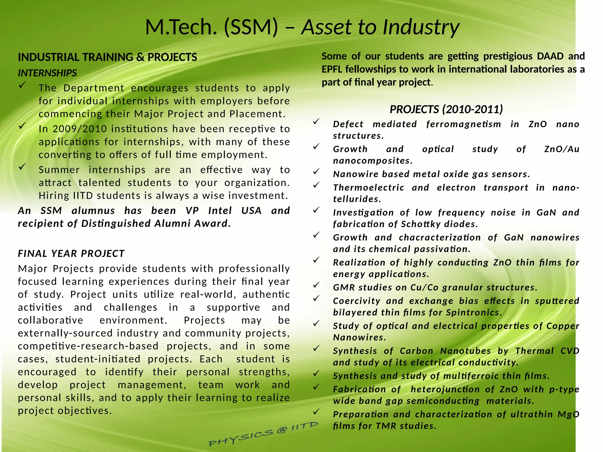 M.Tech (SSM) brochure -2Mtechbroucher.pptx