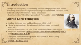 Nature and Human Emotion: A Romantic Legacy in Tennyson's Early Poetry ...