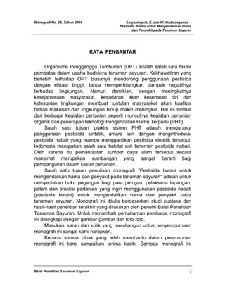 nn M 26 pestisida botani untuk mengendalikan hama dan penyakit pada ...