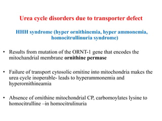 AAM-3: Ammonia disposal (Urea cycle ) | PPT