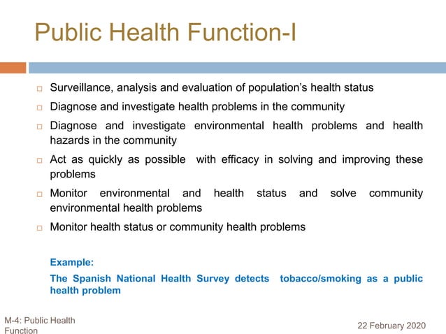 Public Health Functions | PPTX
