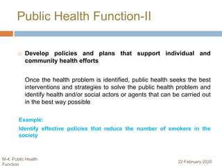Public Health Functions | PPTX