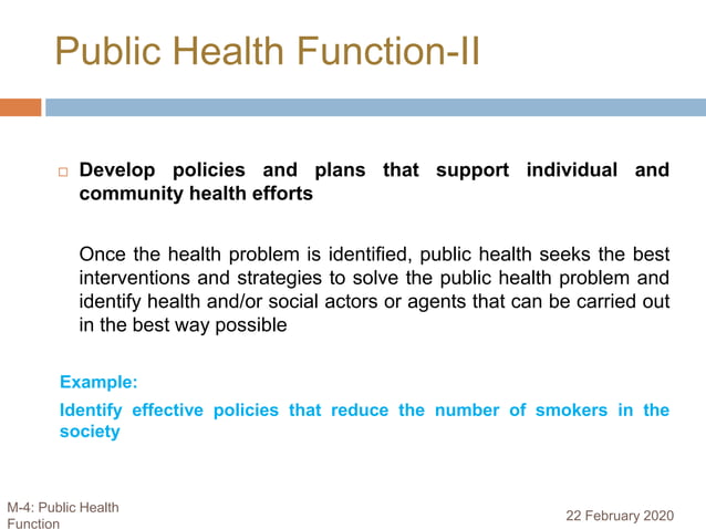 Public Health Functions | PPTX
