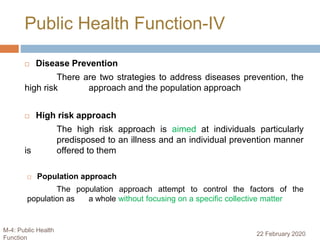 Public Health Functions | PPTX