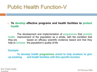 Public Health Functions | PPTX