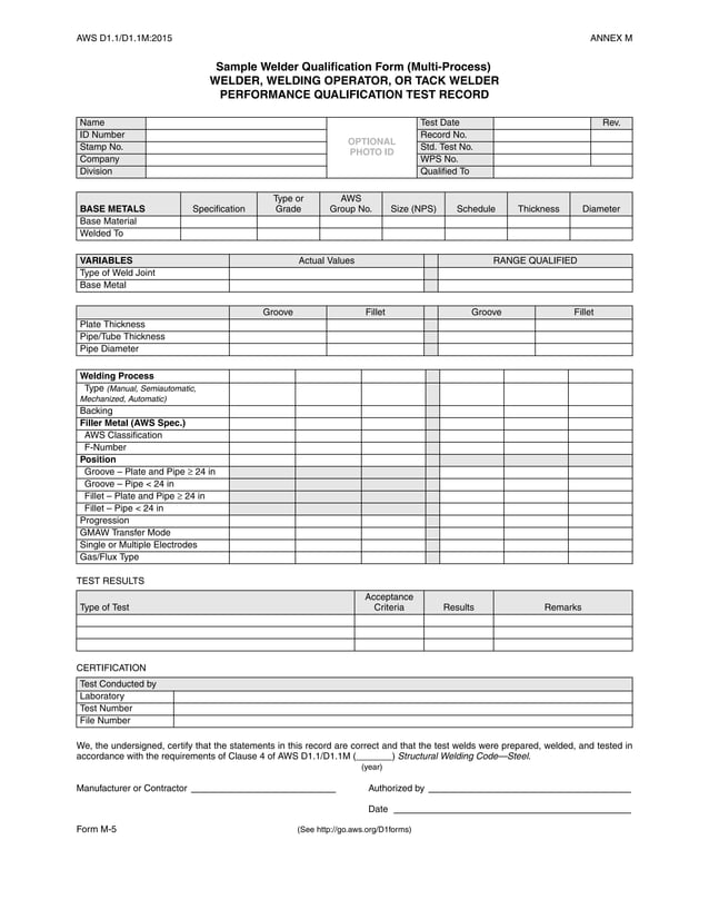 PQR Form welding | PDF