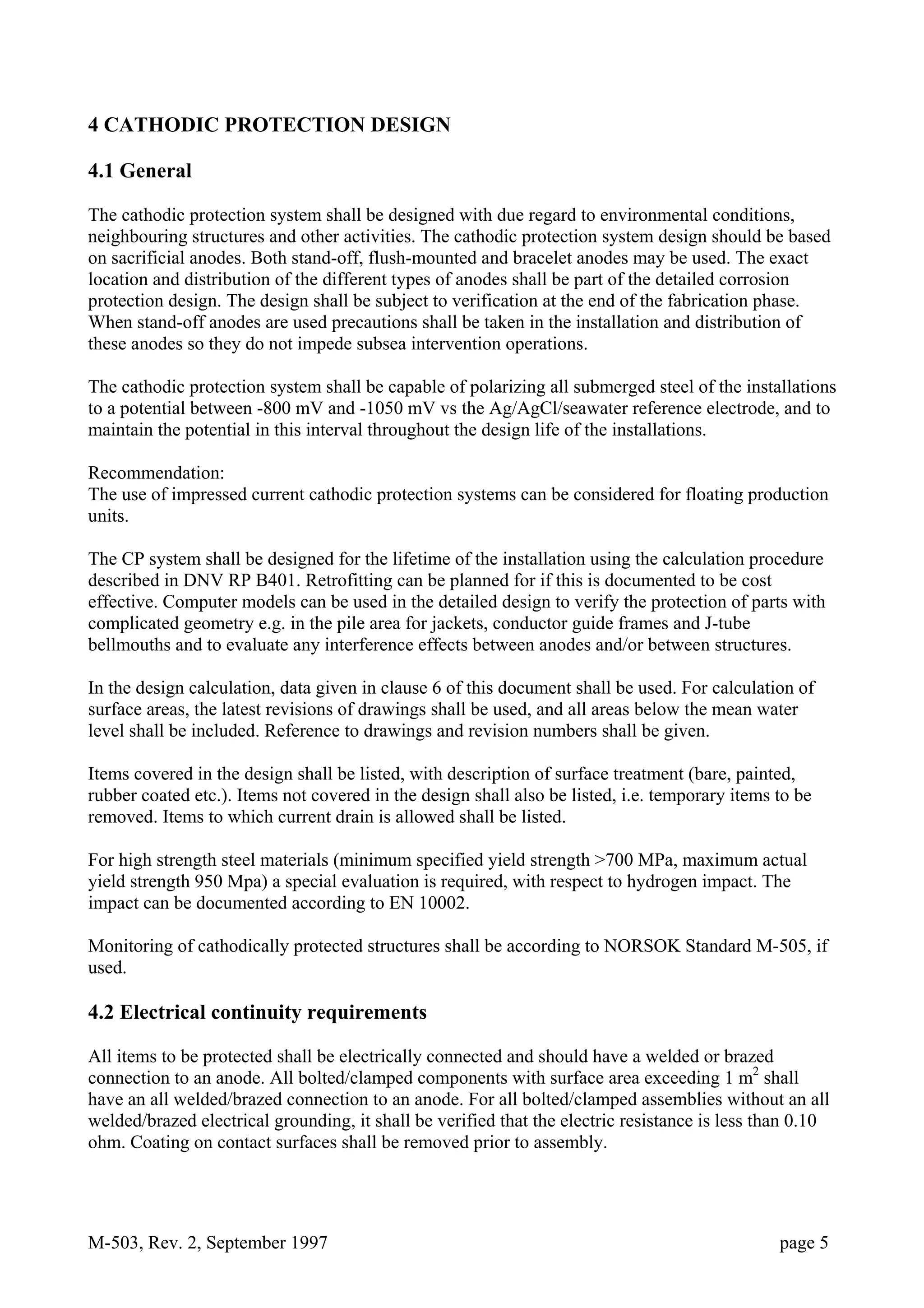 M 503 cathodic protection | PDF