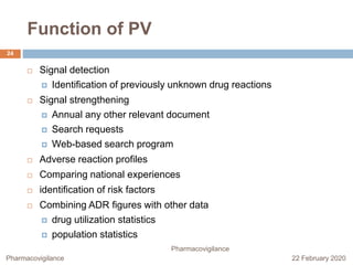 Pharmacovigilance System in Pakistan | PPTX