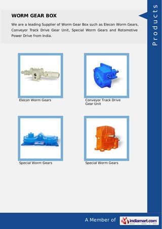 Worm Gear Box by M a-n-industries | PDF