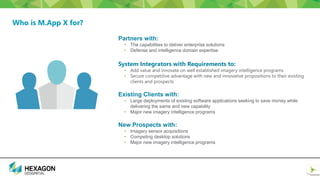 Introduction to M.App X - A GEOINT Platform on the Cloud | PPT