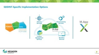 Introduction to M.App X - A GEOINT Platform on the Cloud | PPTX