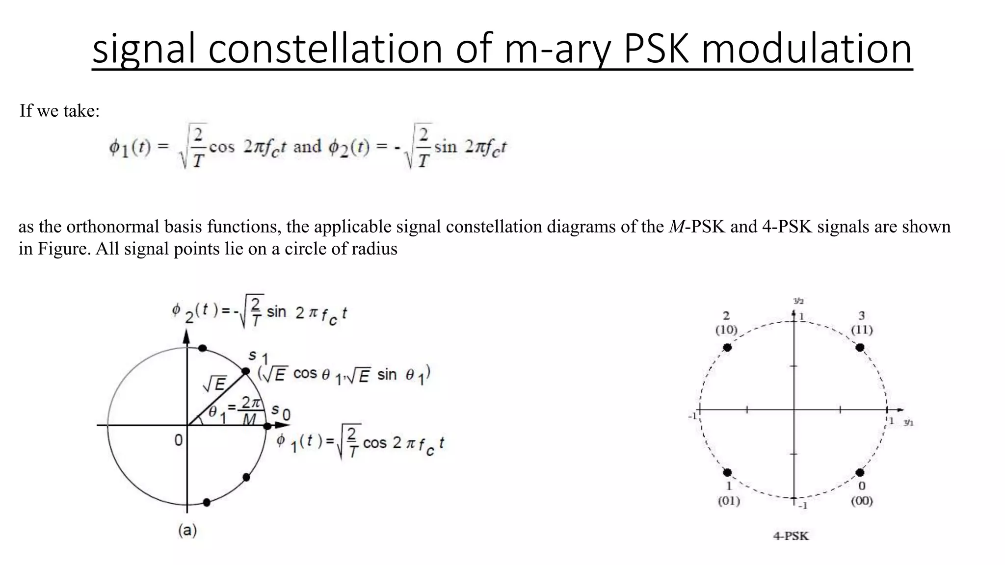 M ary psk modulation | PPTX | Computer Networking | Computing
